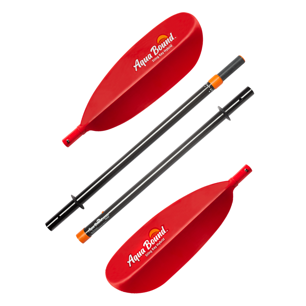 Sting Ray Hybrid 4-Piece Posi-Lok Kayak Paddle | Aqua Bound